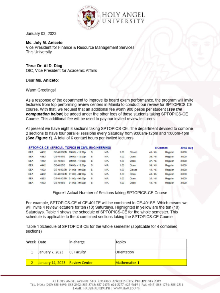 SPTOPICS-CE Letter | PDF