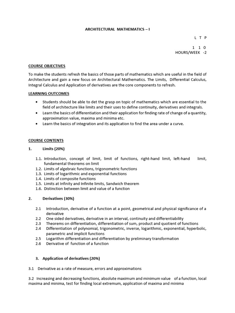 Maths (Ist Yr) | PDF | Function (Mathematics) | Derivative