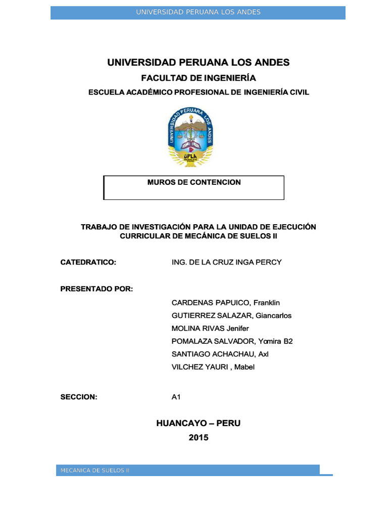 PDF Muros de Contencion Monografia - Compress | PDF | Ciencia del suelo ... PDF Muros de Contencion Monografia - Compress | PDF | Ciencia del suelo ...