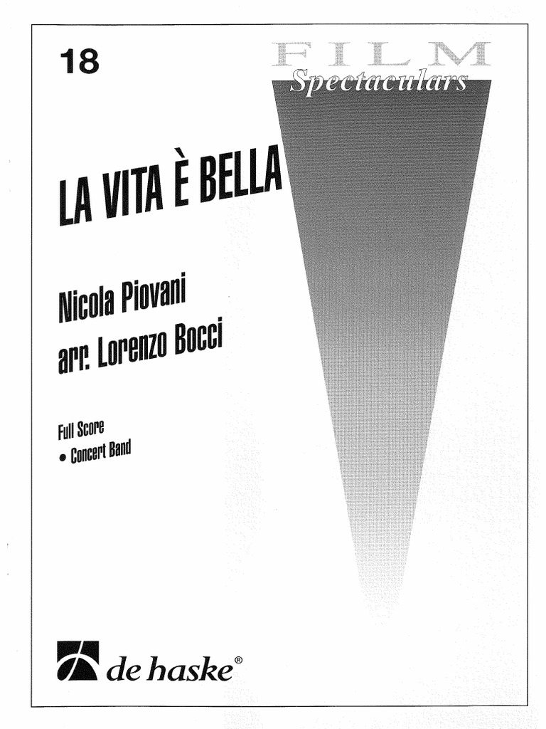 01.la Vita e Bella - Nicola Piovani Arr. Lorenzo Bocci | PDF
