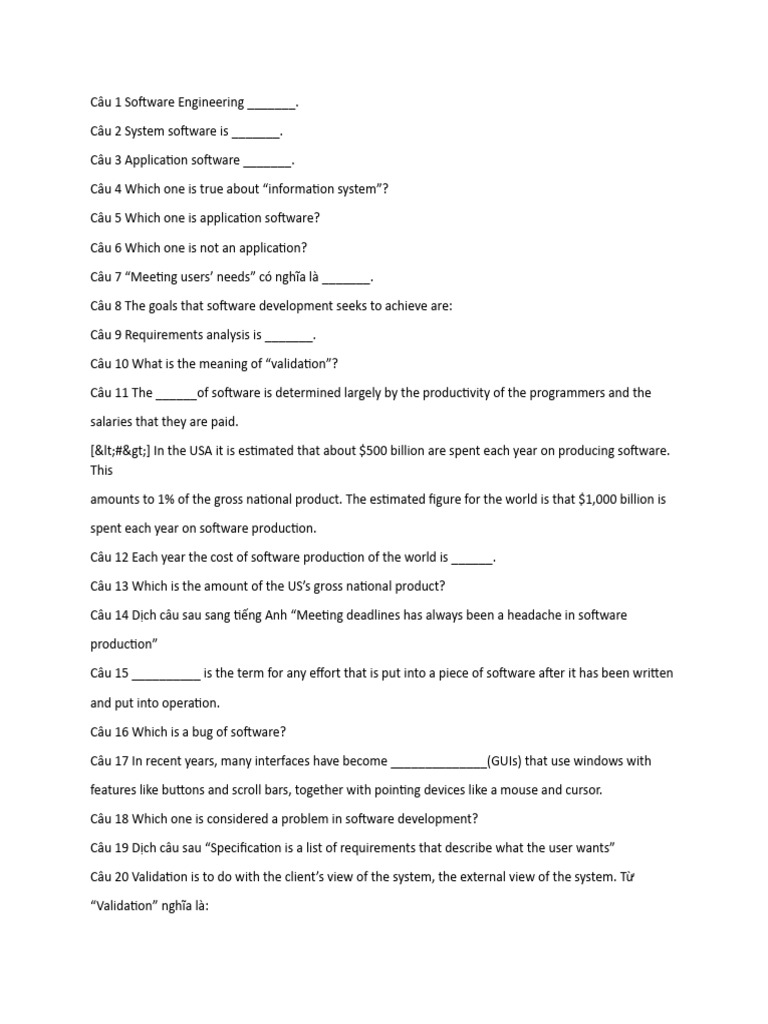 Software Engineering Concepts and Terms | PDF | Object Oriented Programming | Software