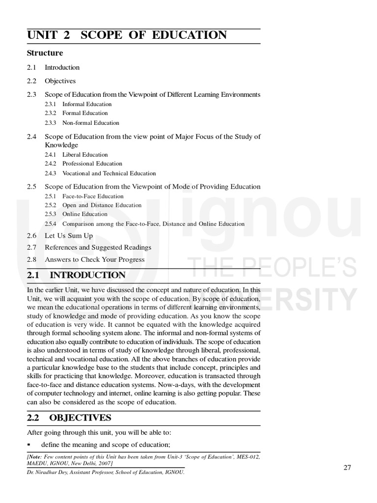 Unit 2 | PDF | Distance Education | Learning