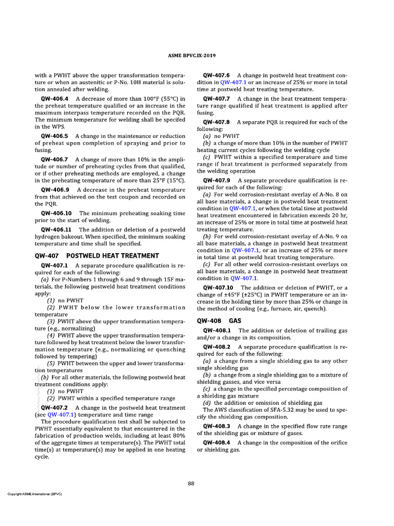 Paragrafo QW-407 | PDF