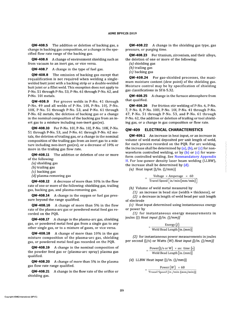 Paragrafo QW-409 | PDF