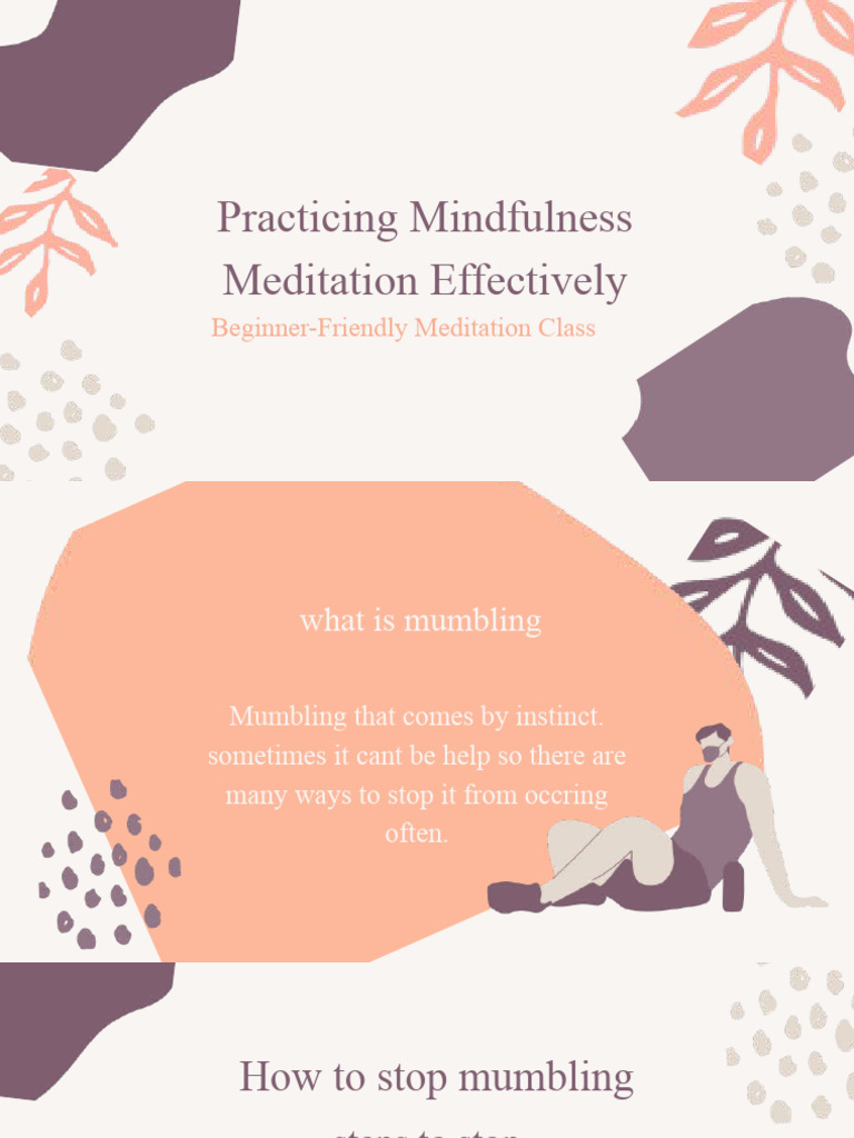How To Stop Mumbling | PDF | Mindfulness | Meditation