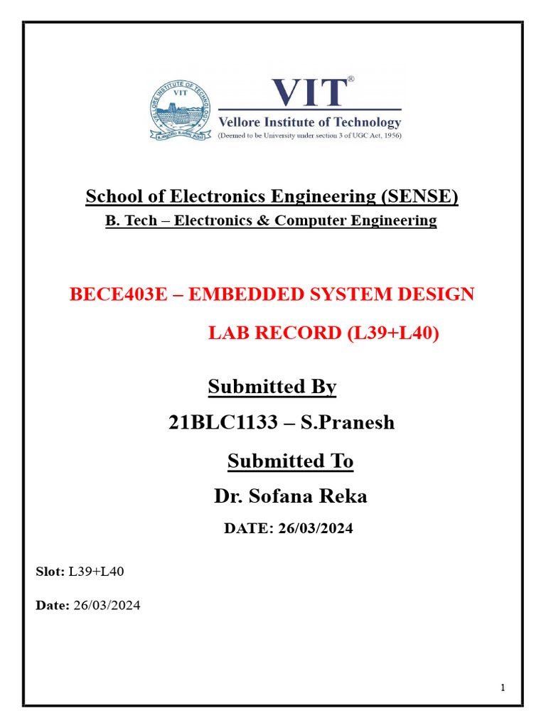21BLC1133 Esd Exp10 | PDF | Computer Program | Programming