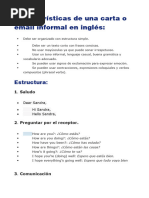 Ejemplos de email informal B1 y B2 | PDF | Lingüística | Comunicación ...