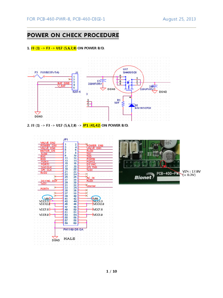 Power On Check Procedure | PDF | Electrical Circuits | Electrical Engineering