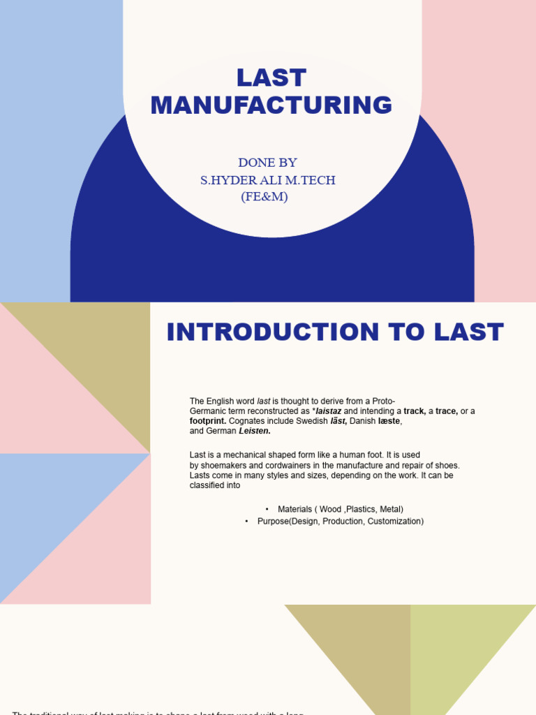 Last Manufacturing | PDF | Wood