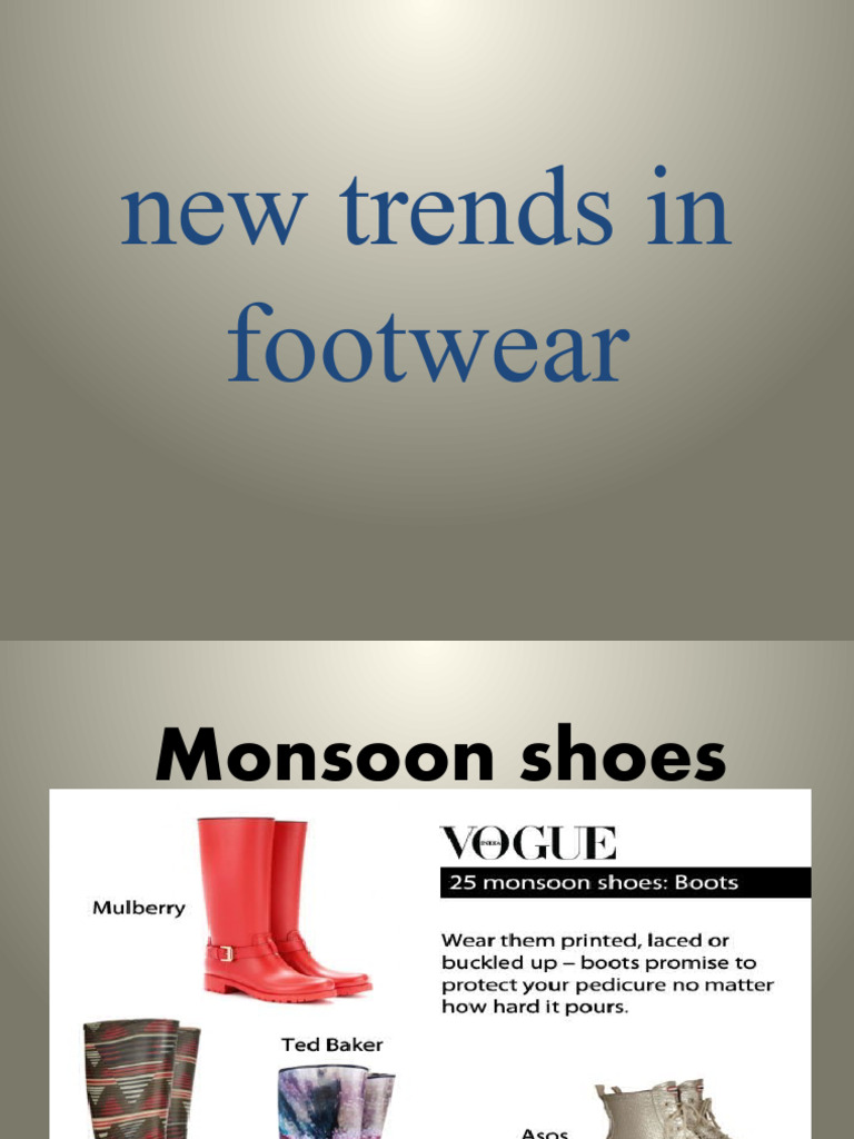 Emerging Footwear and Textile Trends | PDF | Textiles | Nylon