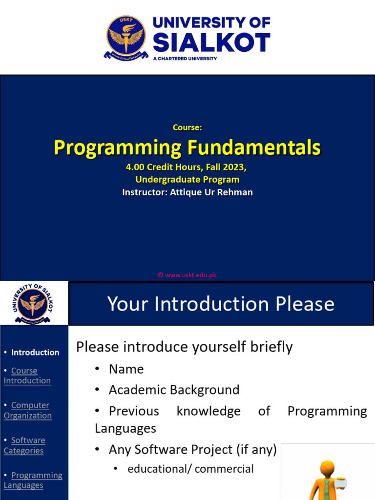 1 Week 1 Full | PDF | Computer Programming | Software