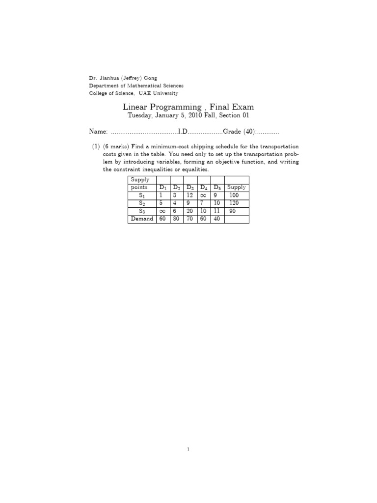 321 F09 01 Final | PDF | Applied Mathematics | Mathematical Analysis