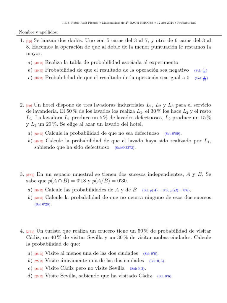 Examen Probabilidad MCS2 | PDF | Probabilidad | Probabilidades y estadísticas