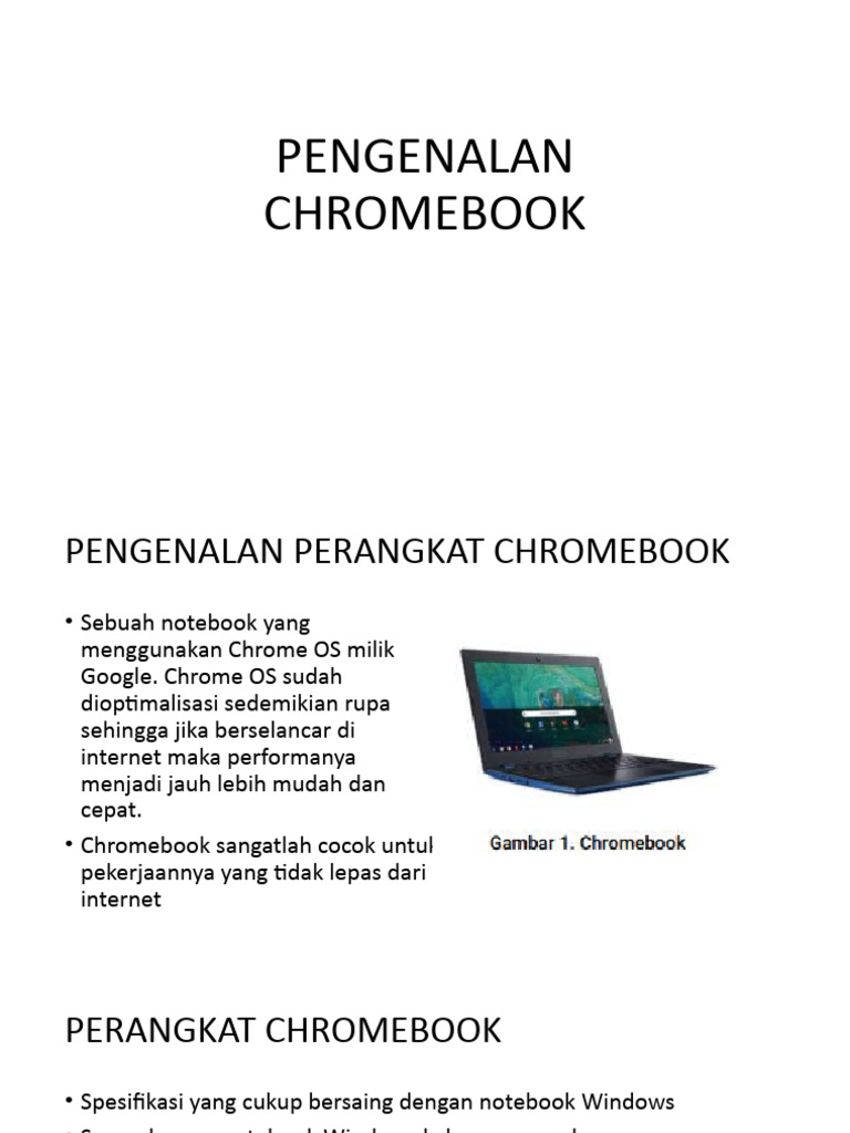 Pengenalan Chromebook | PDF