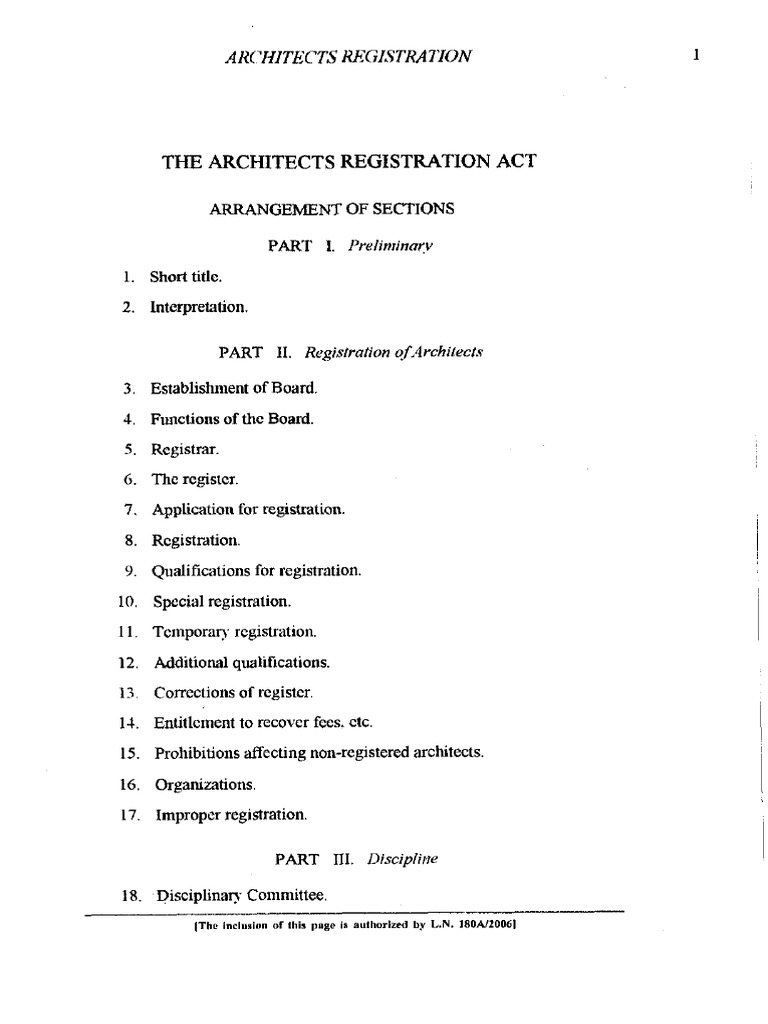The Architects Registration Act | PDF | Fine (Penalty) | Justice
