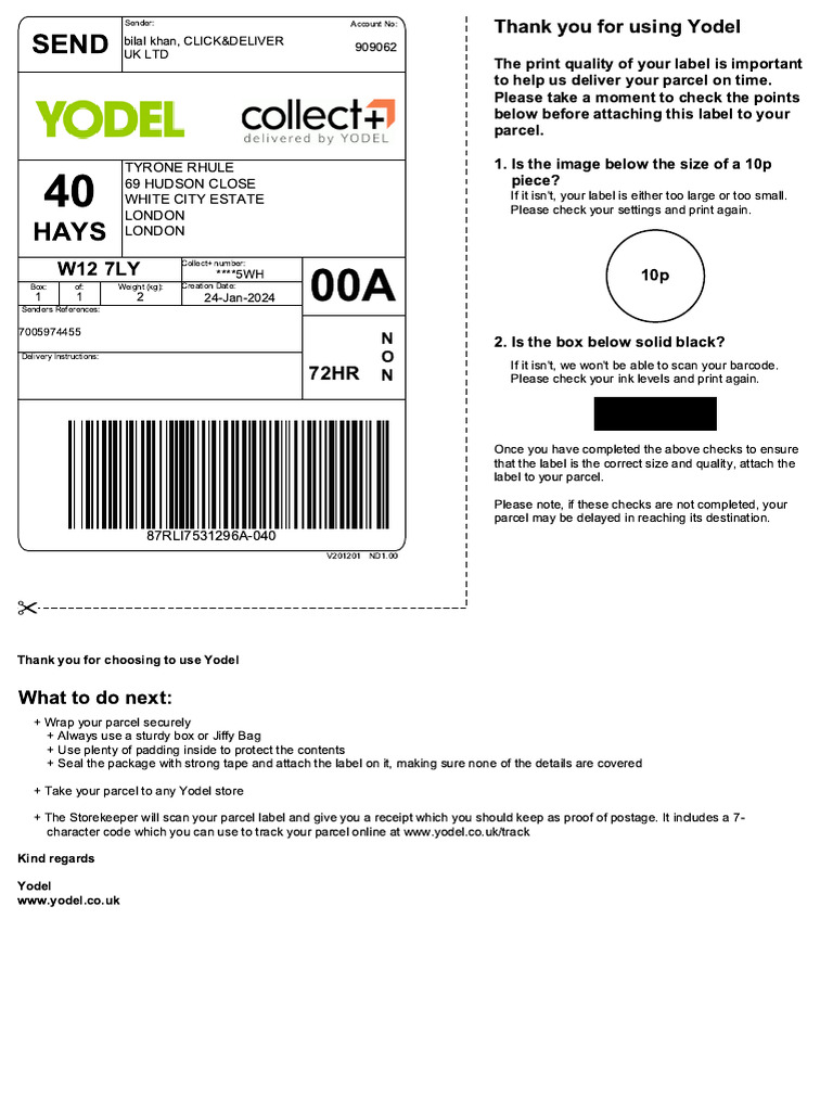 Ebay Label | PDF | Written Communication