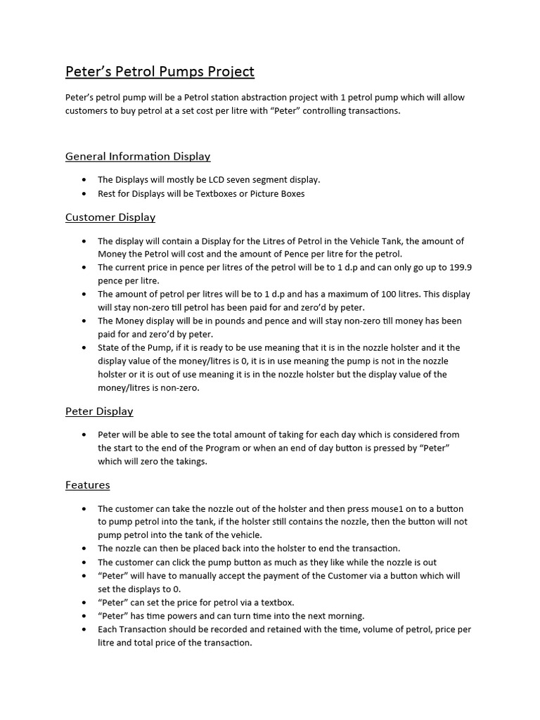 Peter | PDF | Filling Station | Algorithms