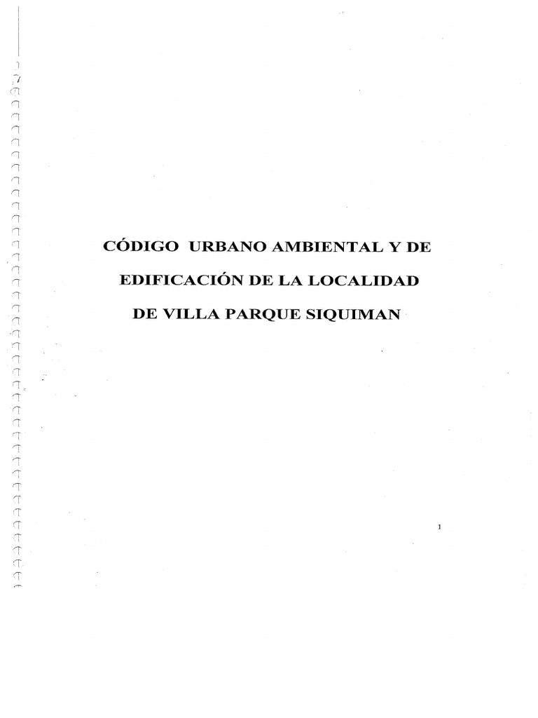 Codigo Urbano Ambiental T de Edificacion de La Localidad - Completo | PDF