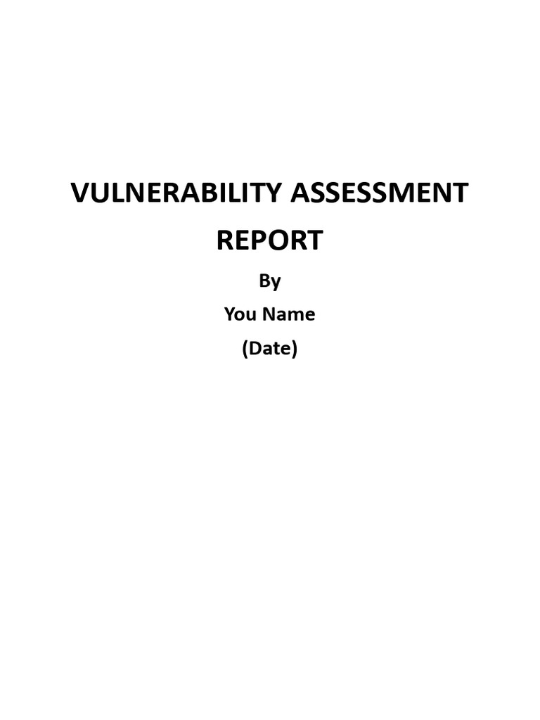 IT Security Vulnerability Report | PDF | Internet Architecture ...