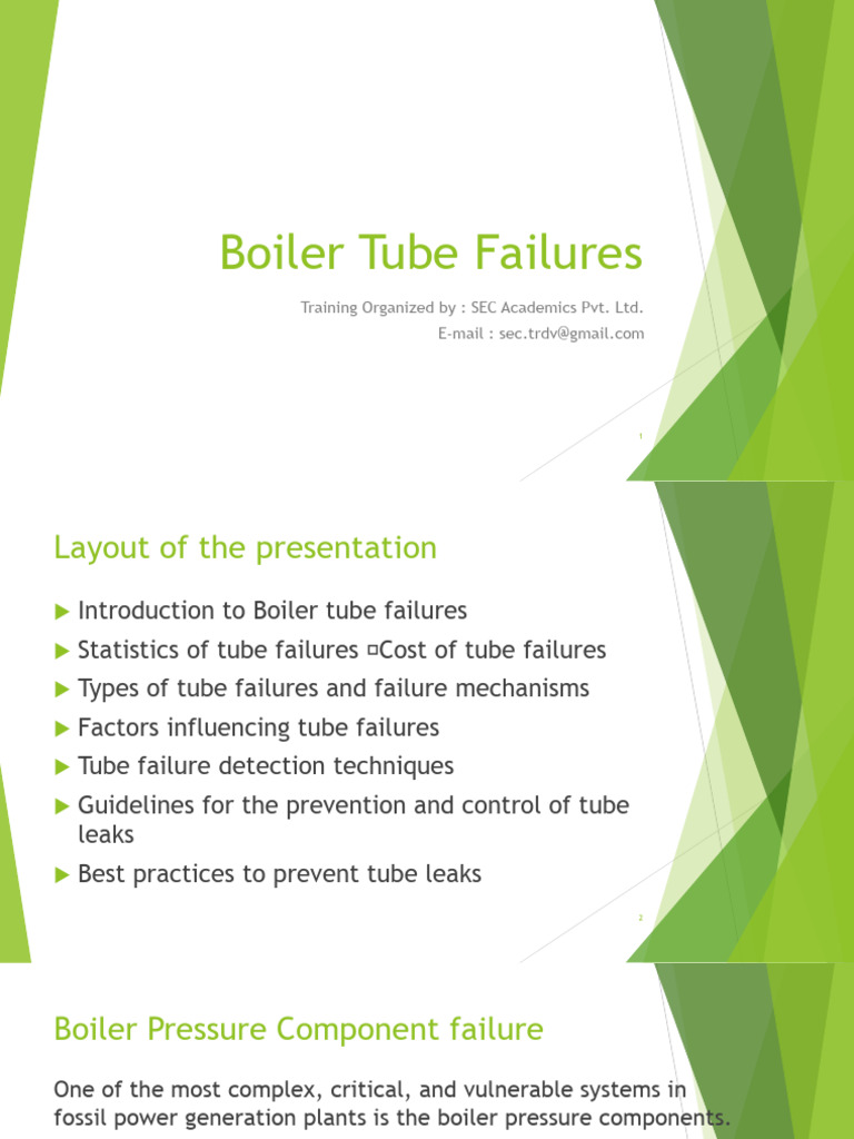 Tube Leakage Pdf Boiler Pipe Fluid Conveyance