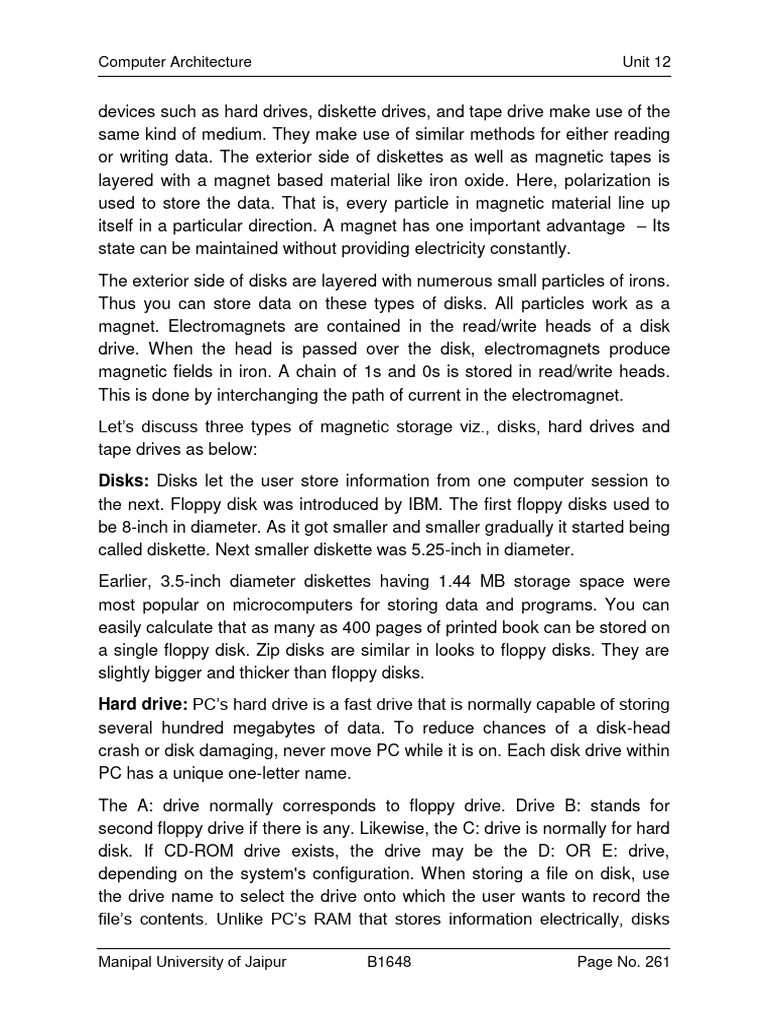 CA Classes-261-265 | PDF | Floppy Disk | Compact Disc