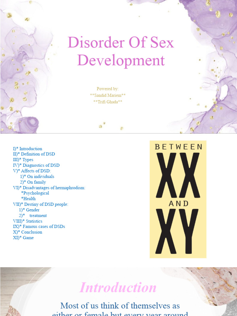 Disorder of Sex Development: Powered By: Sandid Mariem Trifi Ghada | PDF | Intersex | Medicine