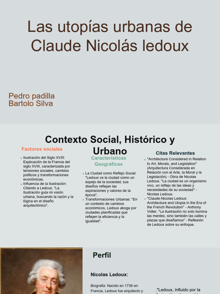 Utopías Urbanas de Claude Ledoux | PDF | Geometría | Era de iluminacion