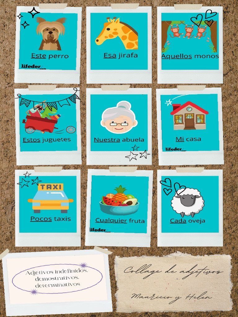 Collage de adjetivos | PDF