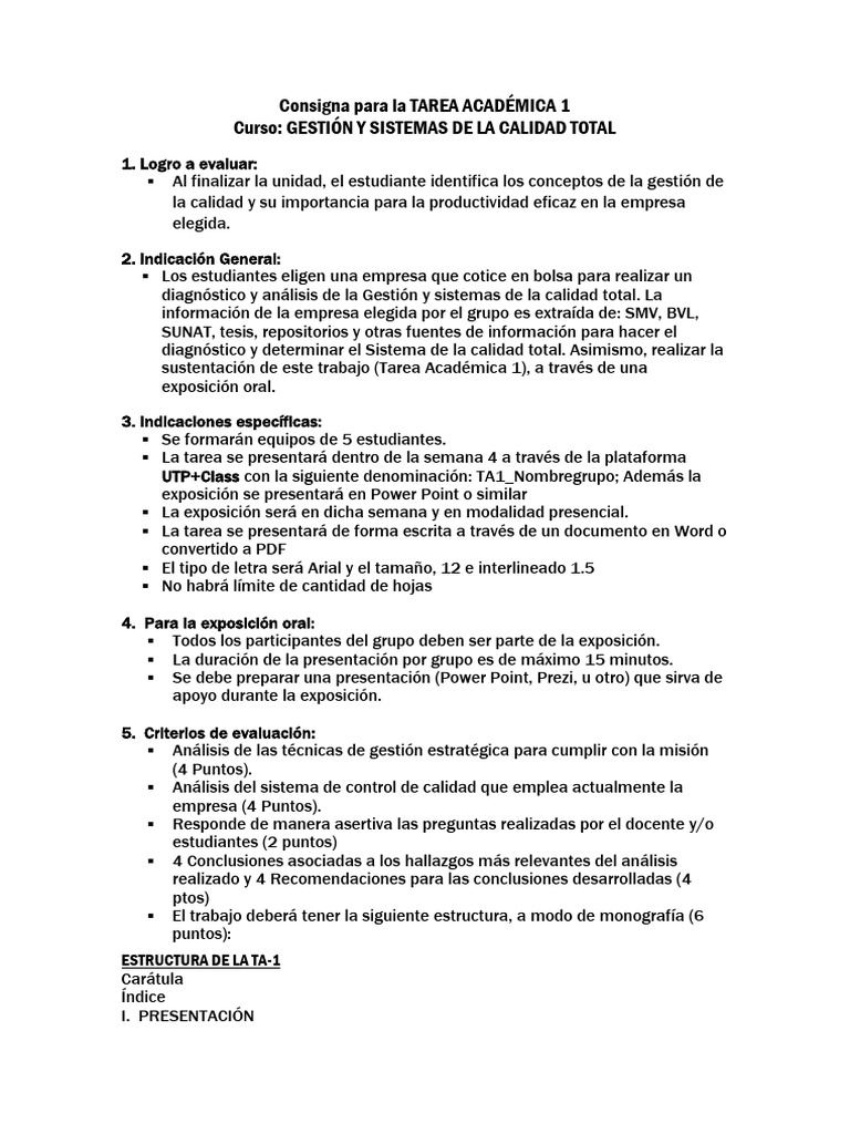 Consigna GyS-CT_TA1_2024-1 (1) | PDF | Business