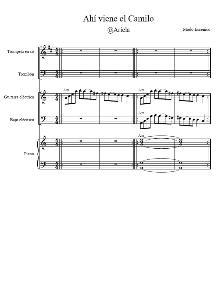 Ahí Viene El Camilo | PDF | Instrumentos musicales | Tecnología musical