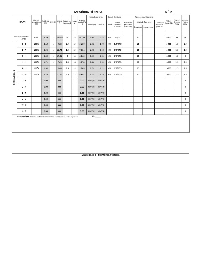 ELEC-3 Memoria Tecnica_v3 - Còpia | PDF