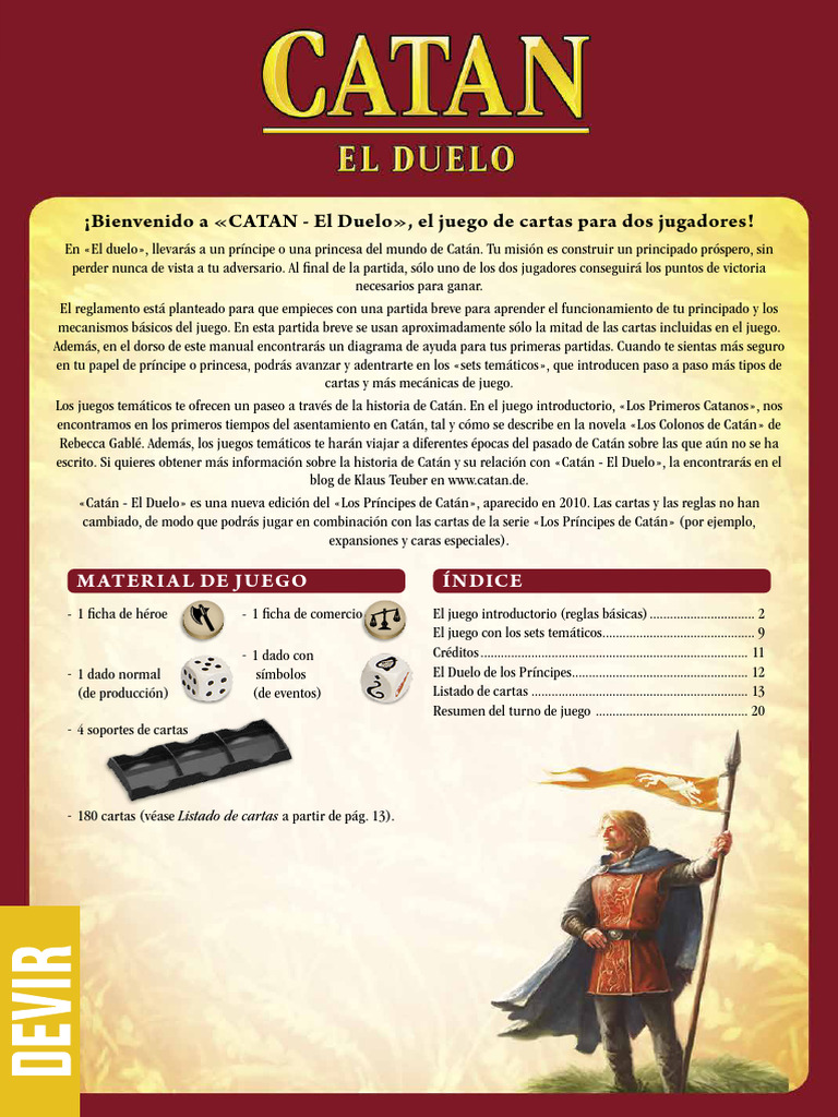 Reglas de Catán: El Duelo | PDF