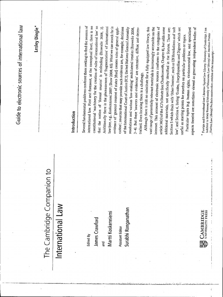 Dingle - Guide To Electronic Sources of IL | PDF