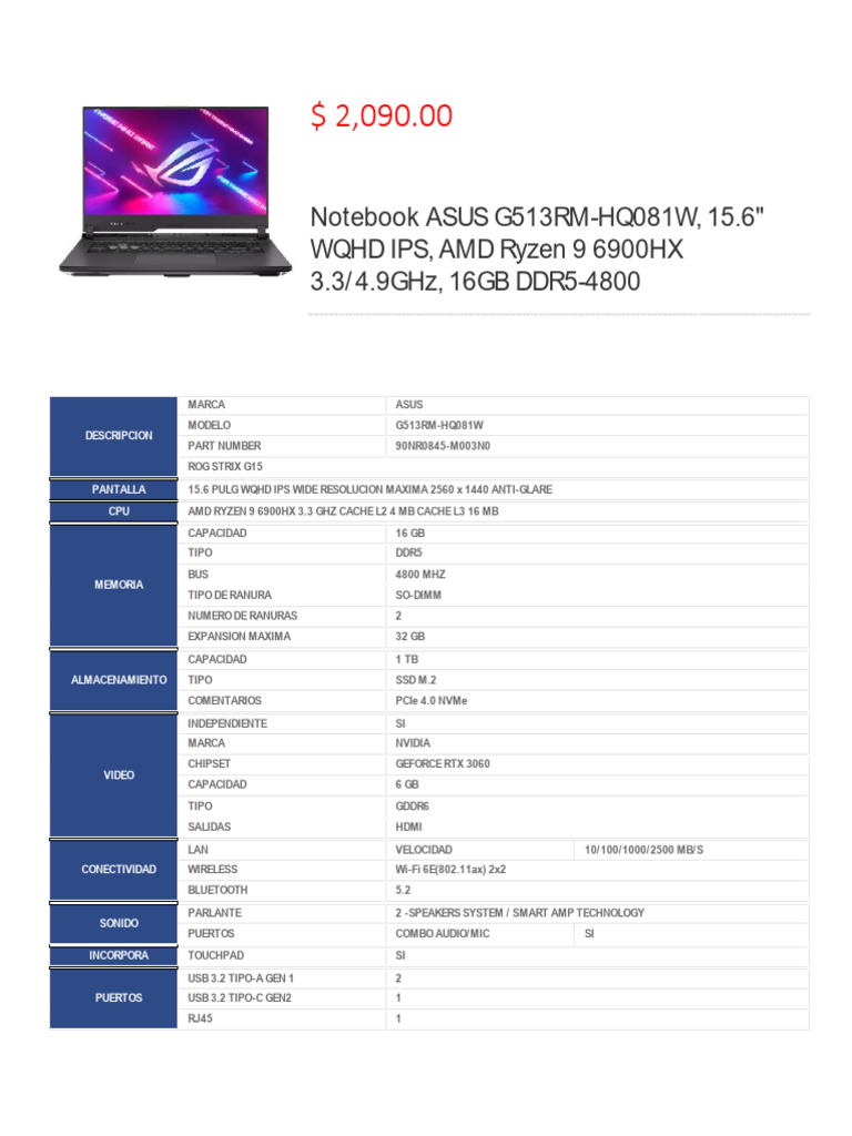 Asus Roge (Opcion 3).doc | PDF | USB | Informática