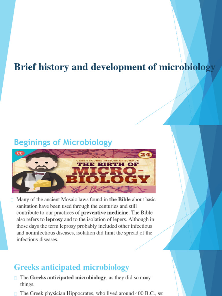 Lec 2 History of MCB | PDF | Microorganism | Louis Pasteur