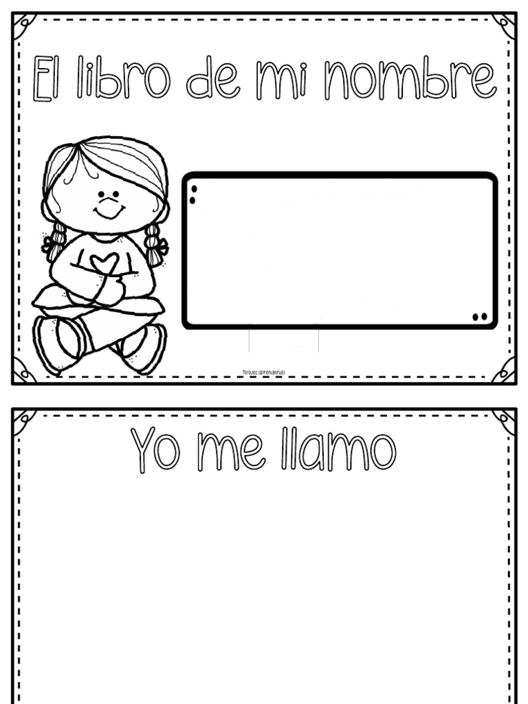 Cuadernillo El Libro de Mi Nombre Niña | PDF | Artes del Lenguaje y ...