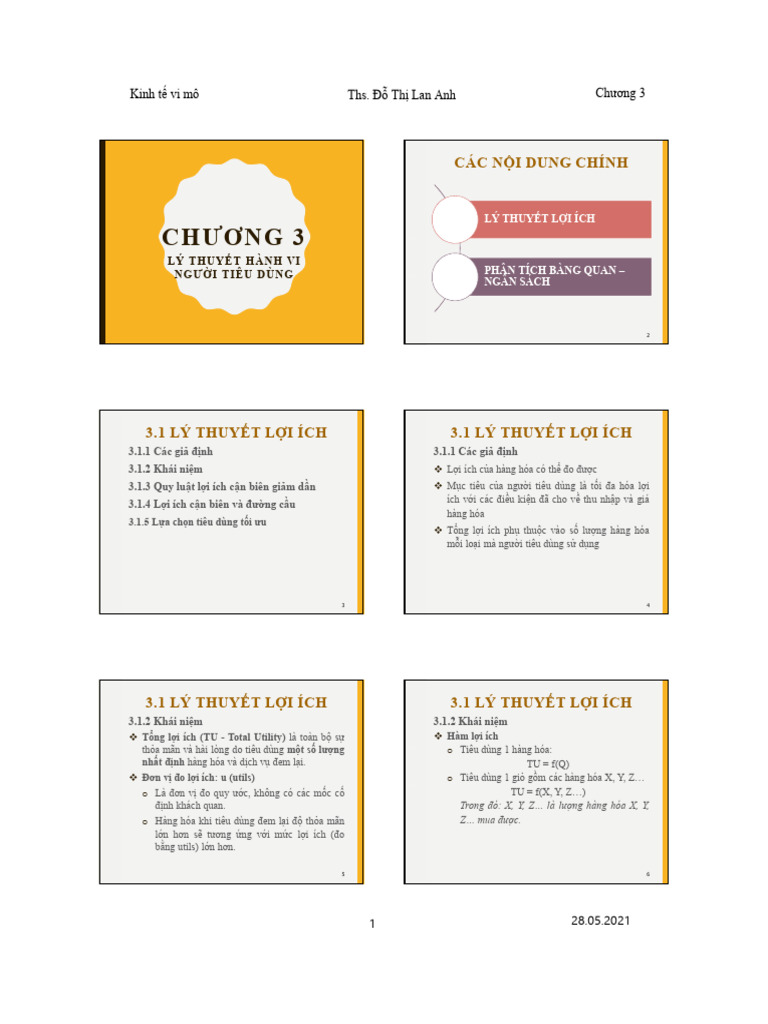 Chuong 3 Ly Thuyet Hanh Vi NTD | PDF