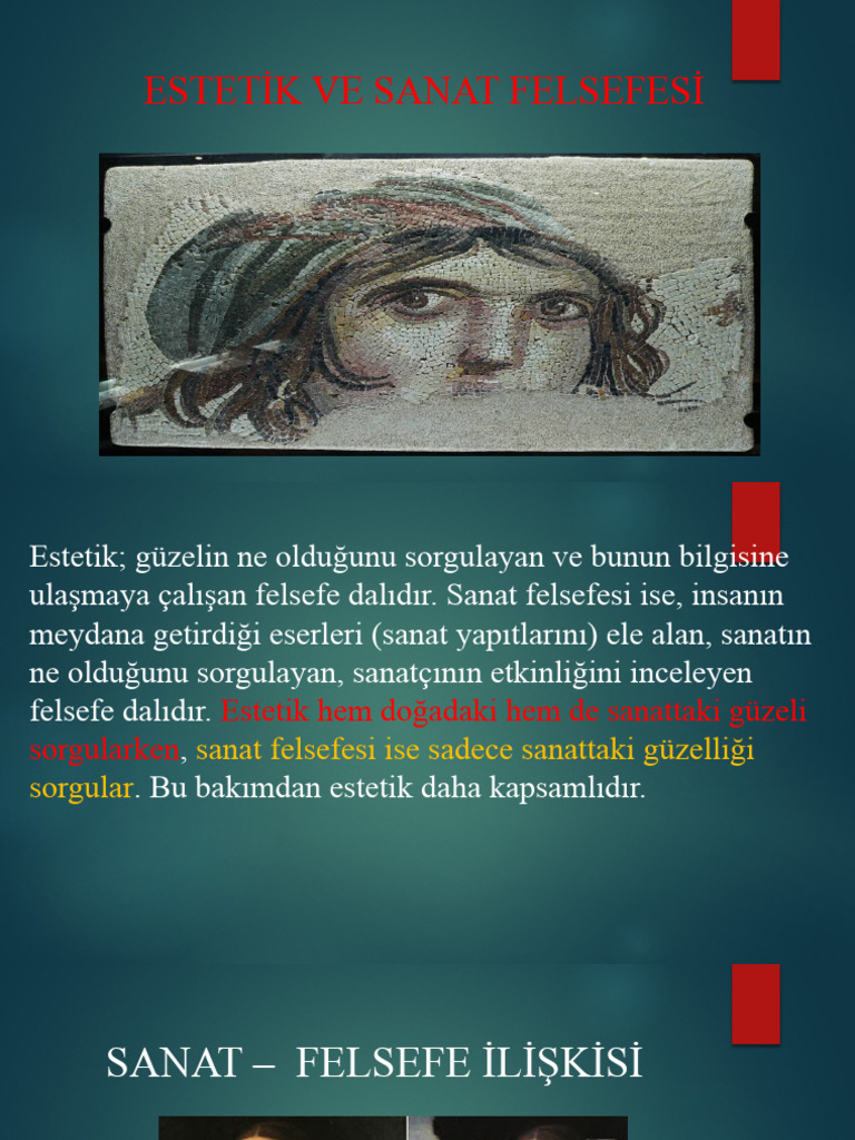 Estetik Ve Sanat Felsefesi | PDF