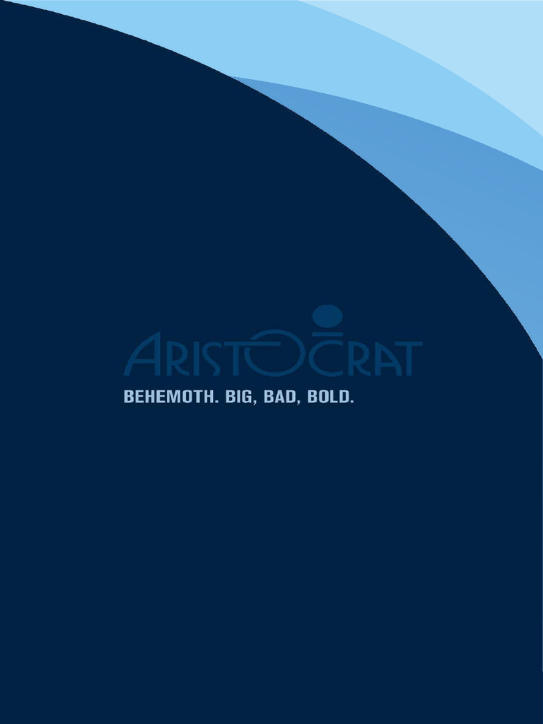 Aristocrat Behemoth Brochure | PDF