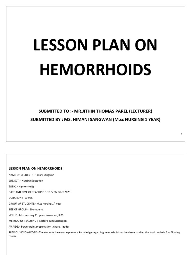 Hemorrhoids | Download Free PDF | Hemorrhoid | Rectum