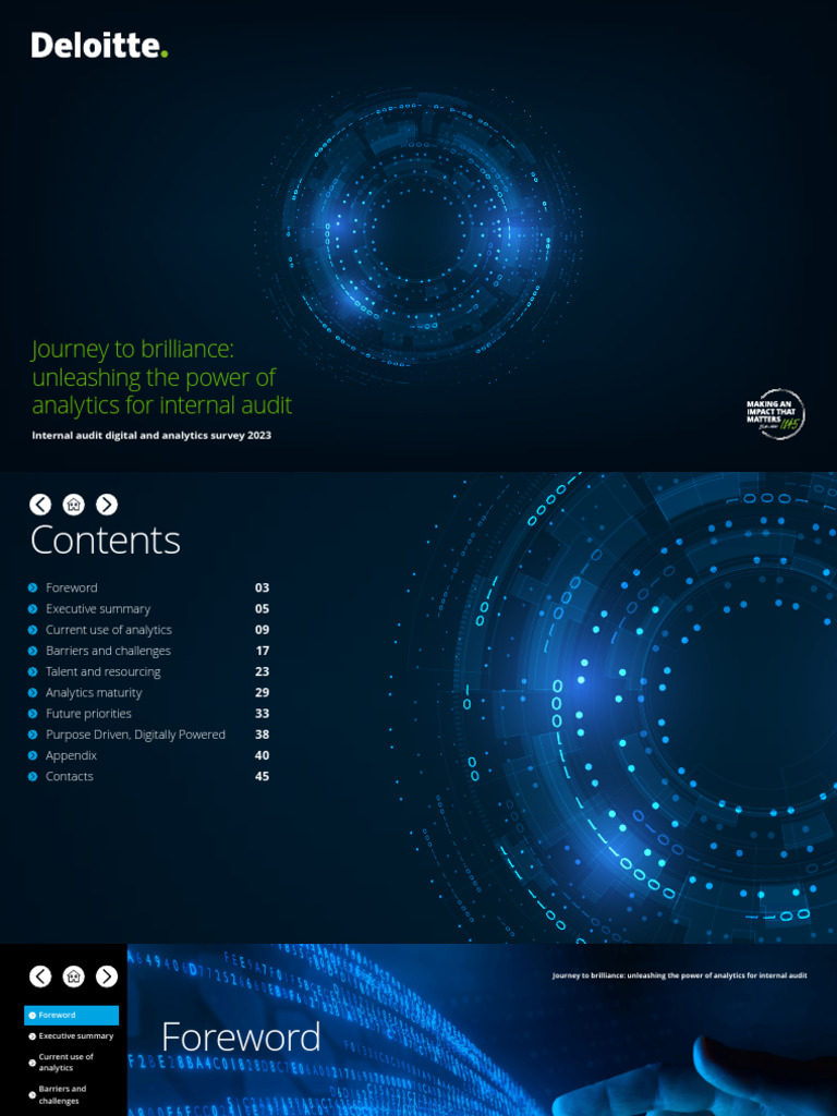 Deloitte Uk Deloitte Internal Audit Analytics Survey 2023 | PDF ...