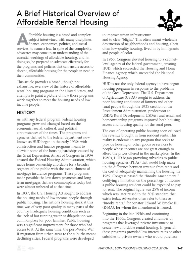 Sec 1 | PDF | Affordable Housing | Public Housing
