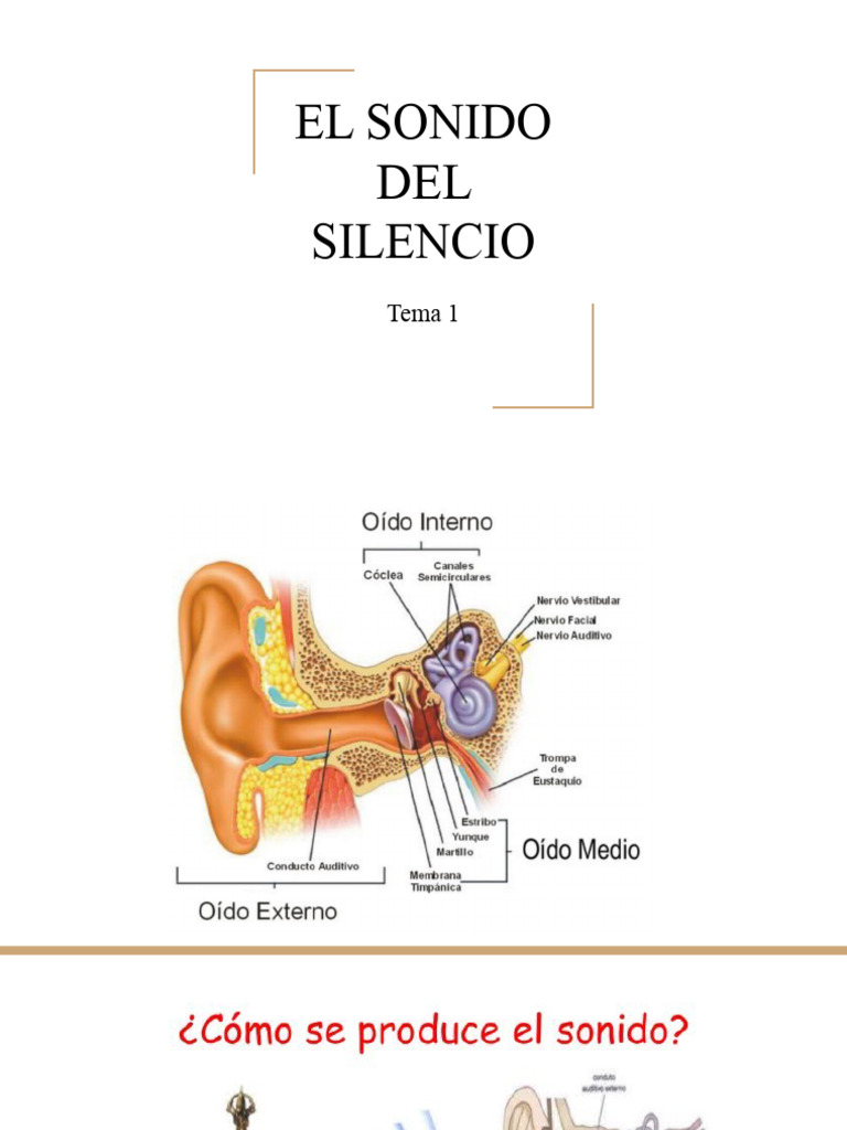 Tema 1 El Sonido Del Silencio Pdf Sonido Hertz