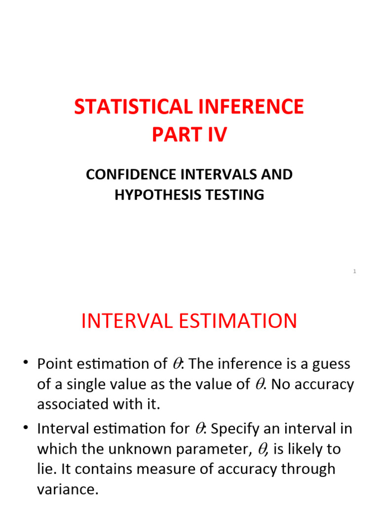 11.estimation IV | Download Free PDF | Confidence Interval | P Value