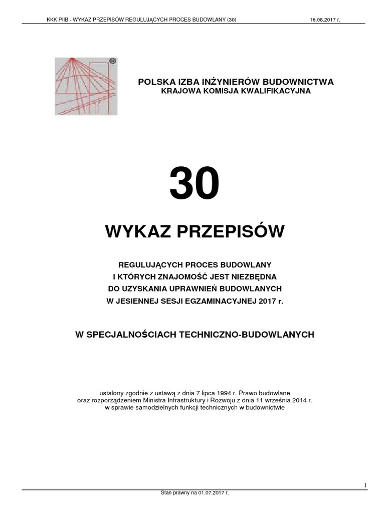 Wykaz Aktow Prawnych 2 2017 V4 | PDF