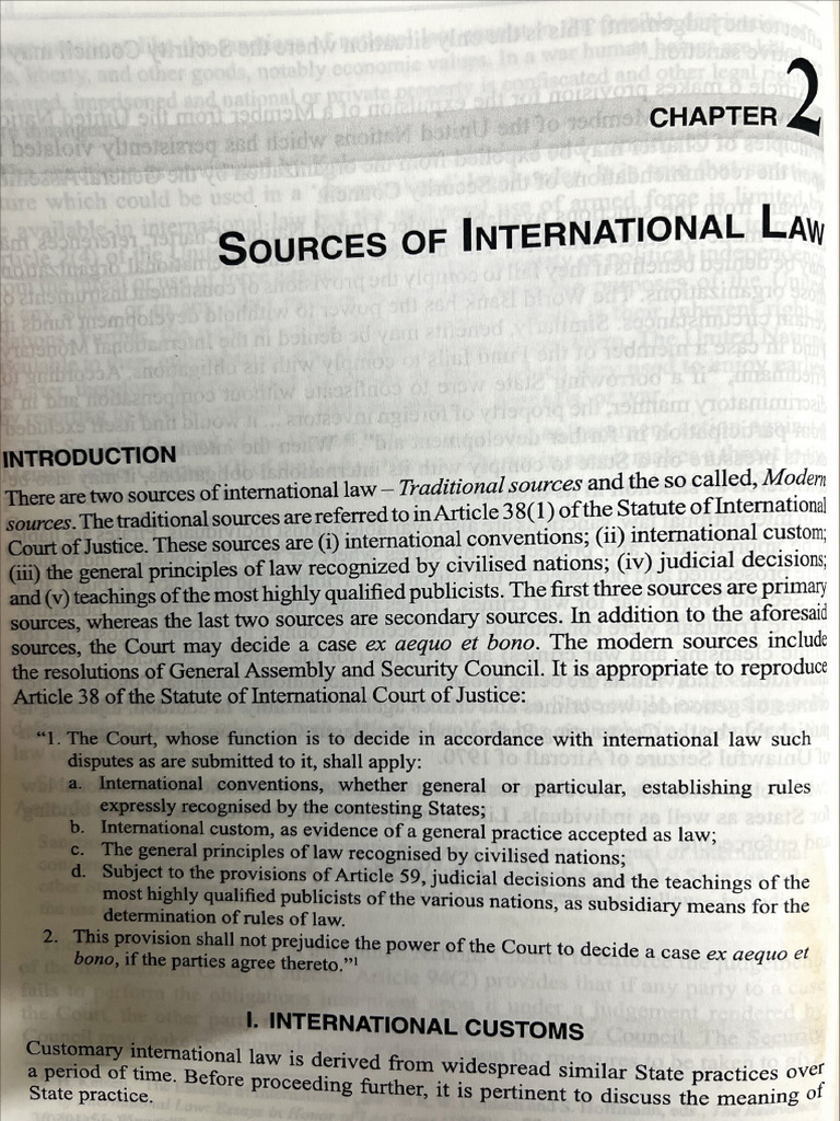Customary International Law | PDF
