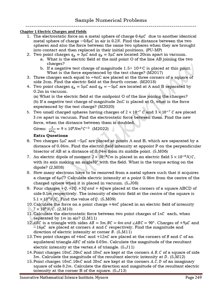 Numerical Problems | PDF | Photoelectric Effect | Inductor