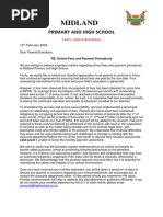 Outstanding School Fees Notification | PDF