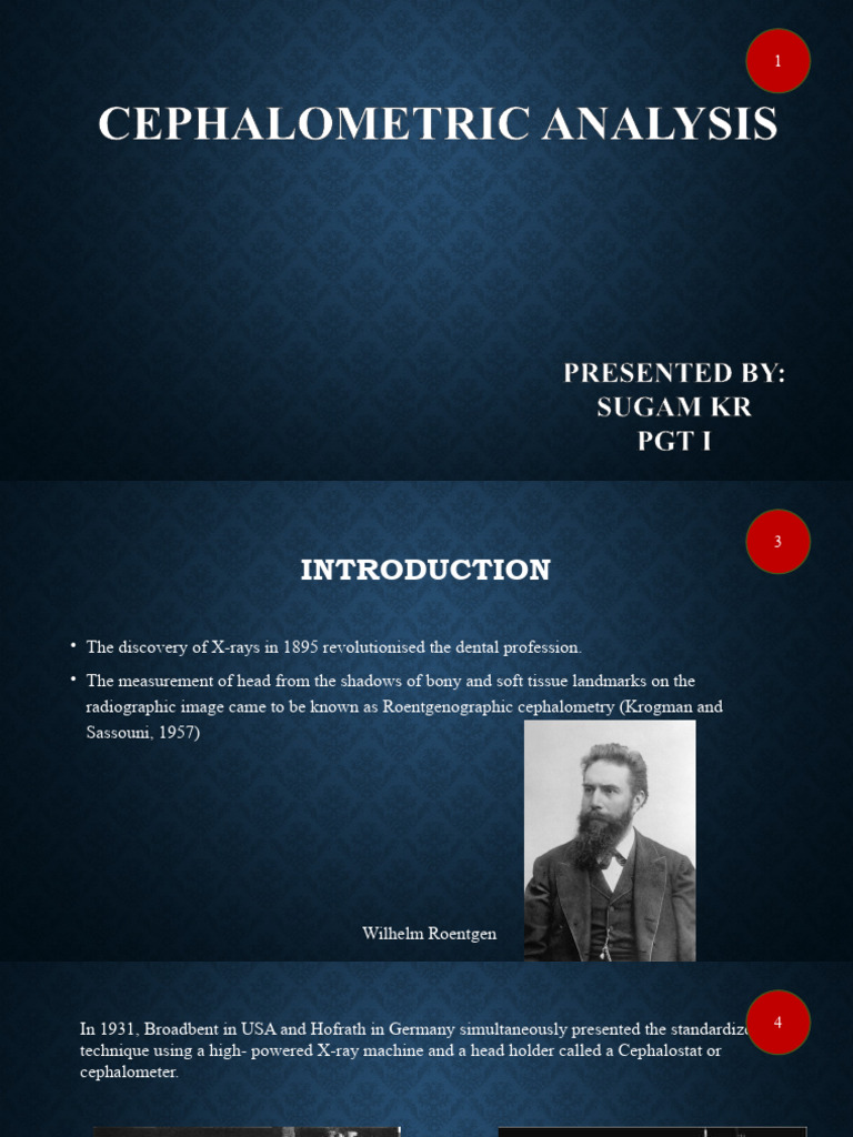 Cephalometric Analysis - Seminar | PDF | Tooth | Dentistry Branches