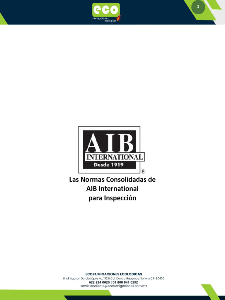 Normas AIB para Seguridad Alimentaria | PDF | Alimentos | Residuos